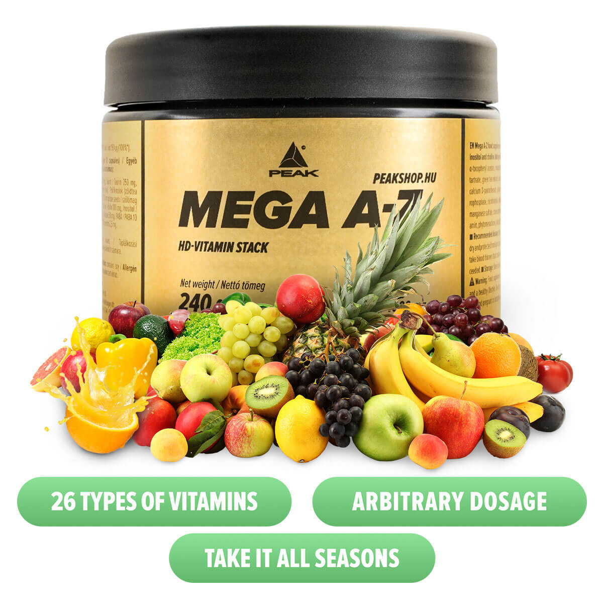 Peak Mega A-Z multivitamins